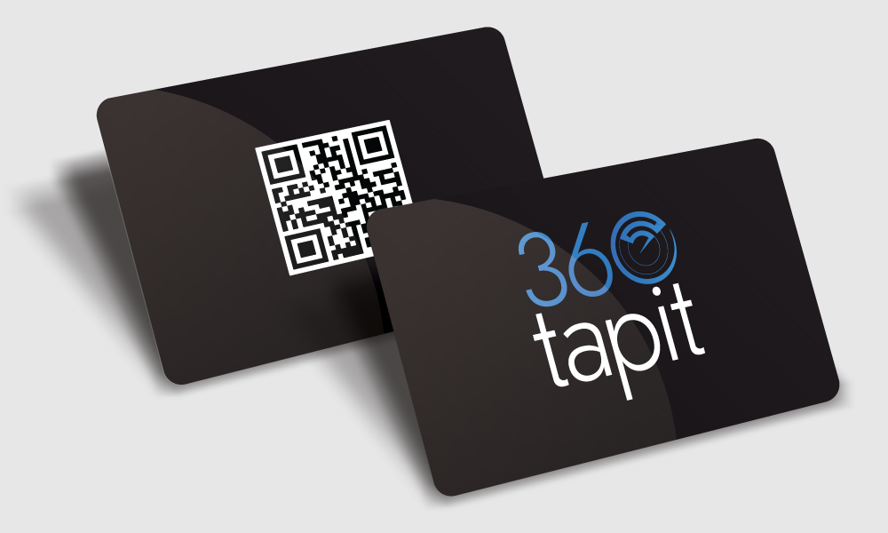 PVC Black Glossy Card | 360Tapit